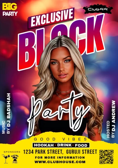 Maximalist Exclusive Party A5 Template | PosterMyWall