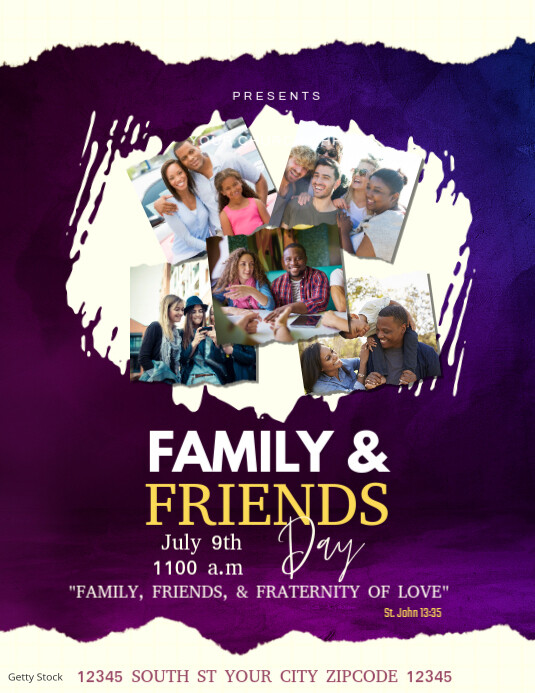 Maximalist Family & Friends Day Flyer (us Letter) Template | PosterMyWall