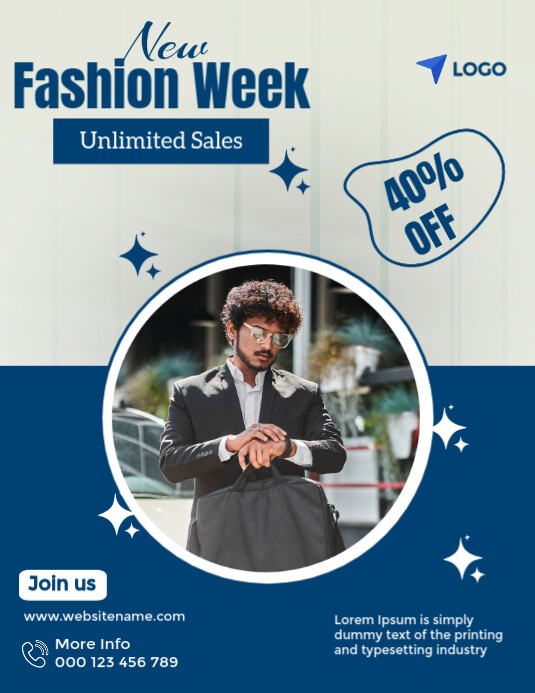 Maximalist Fashion Week Sale Flyer (us Letter) Template | PosterMyWall