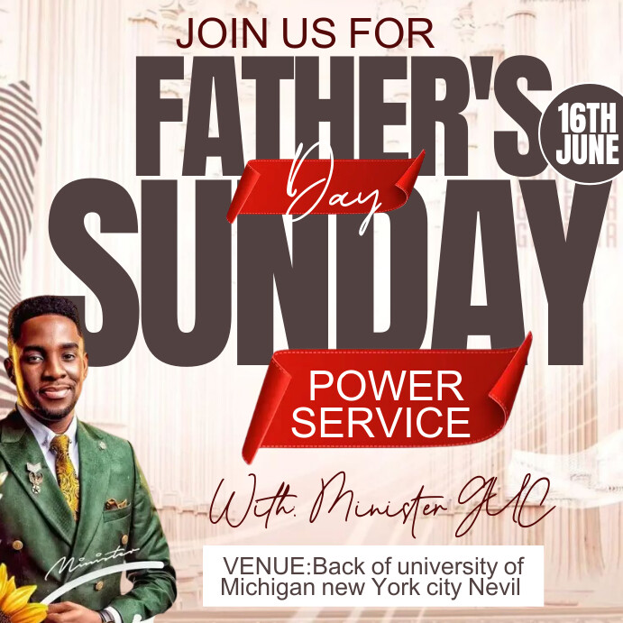 Modello Maximalist Father's Day Sunday Instagram Pos | PosterMyWall