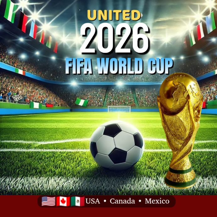 Maximalist Fifa World Cup 2026 Instagram Post Template | PosterMyWall
