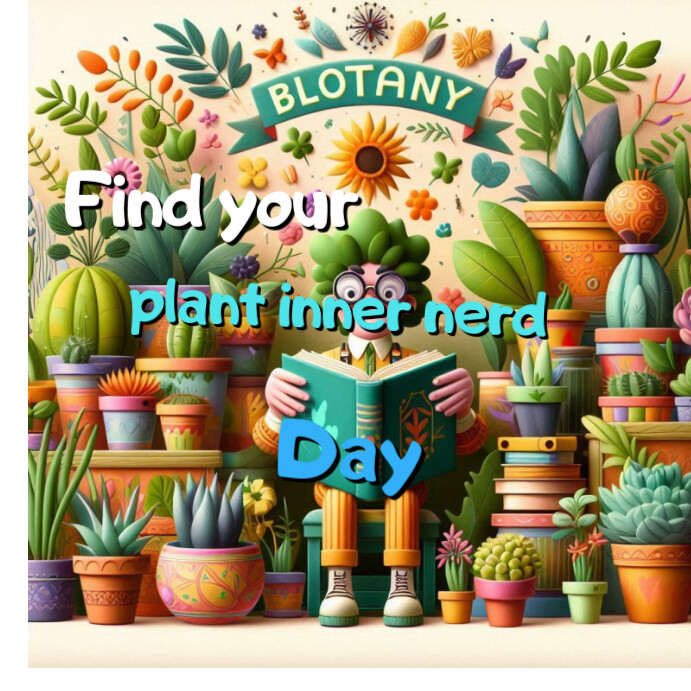 Maximalist Find Your Plant Inner Nerd Day Instagram Post Template ...