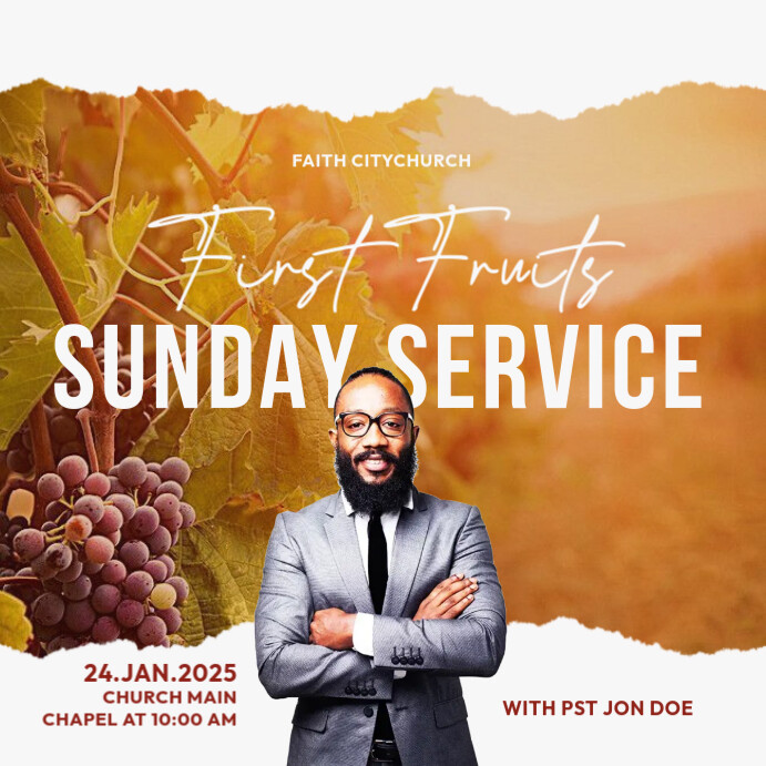 Copia de Maximalist First Fruits Instagram Post | PosterMyWall