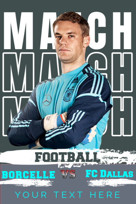 Copy of Maximalist Flag Footbal Poster Poster | PosterMyWall