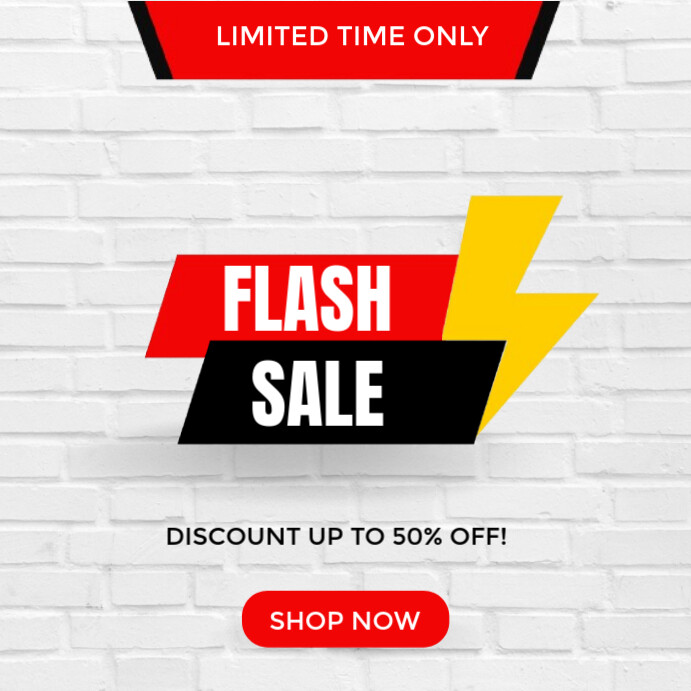 Maximalist Flash Sale Instagram Post Template | PosterMyWall