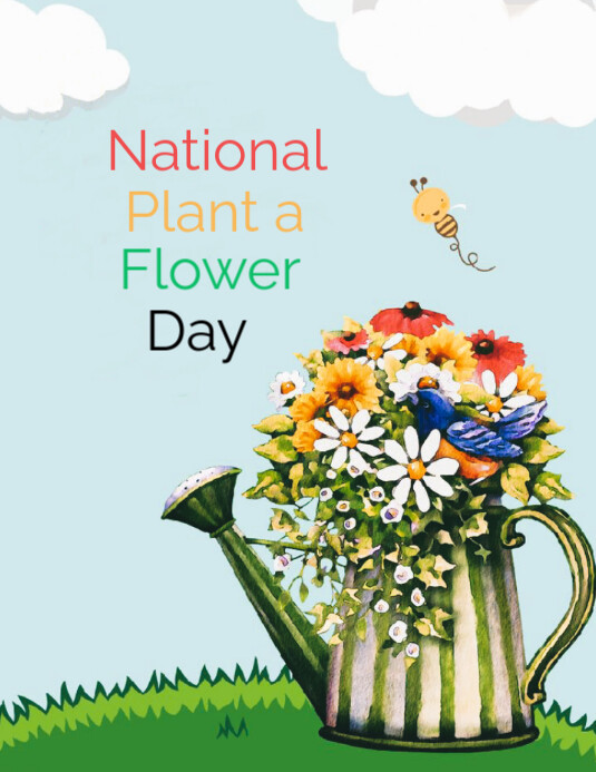 Copy of Maximalist Flower Day Flyer (us Letter) | PosterMyWall