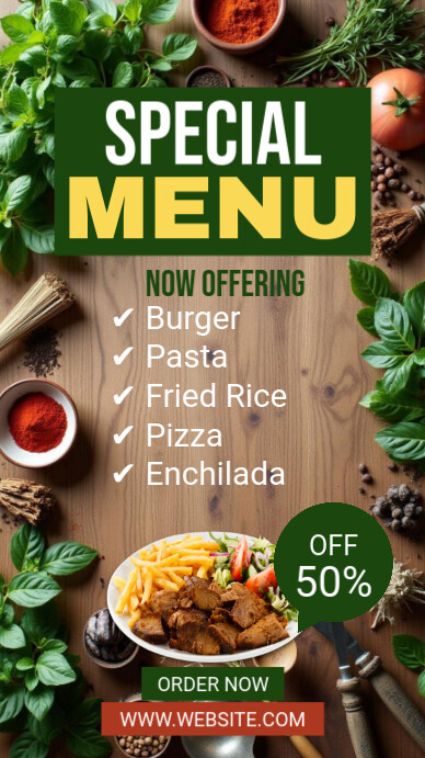 Copy of Maximalist Food Offer Design Template Instagram Story ...