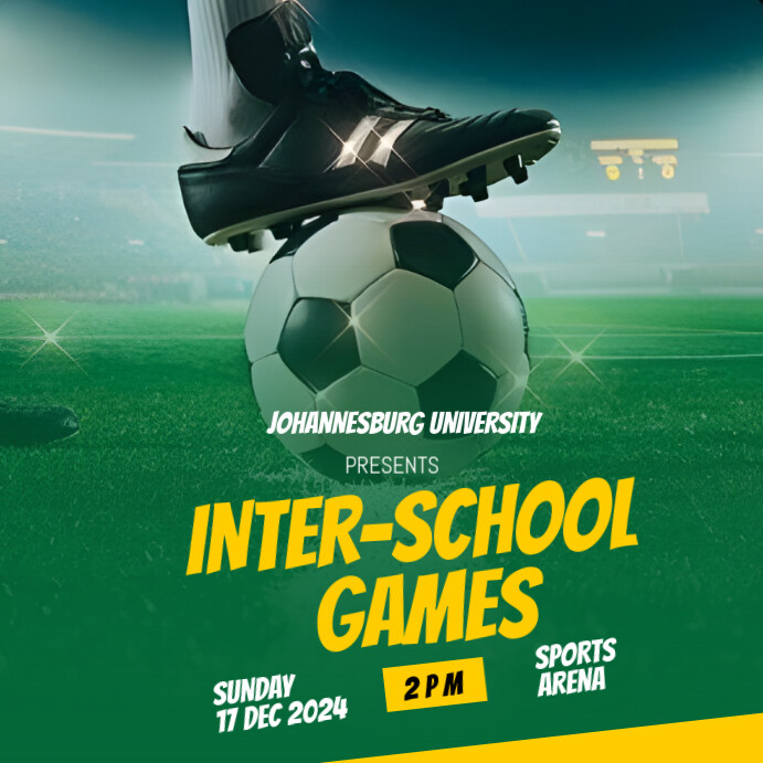 Plantilla de Maximalist Football Sports Post Instagram Post | PosterMyWall