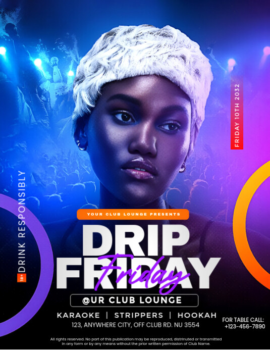 Copy of Maximalist Freaky Friday Club Flyer Flyer (us Letter ...