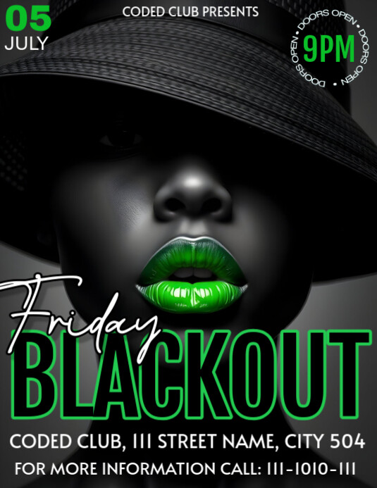 Copy of Maximalist Friday Blackout Flyer (us Letter) | PosterMyWall