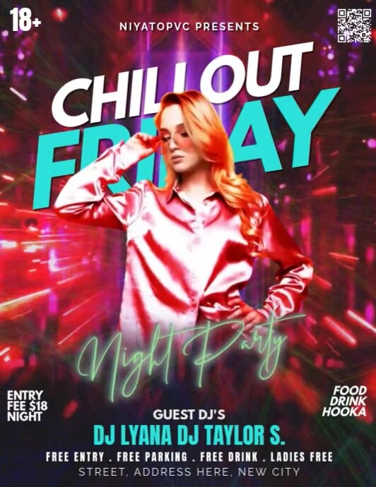 Maximalist Friday Night Party Flyer (us Letter) Ithempulethi | PosterMyWall