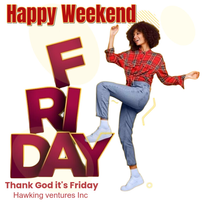 Maximalist Friday Thank God It's Friday Tgif Instagram Post Template ...