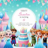 702+ Free Templates for 'Frozen birthday' | PosterMyWall