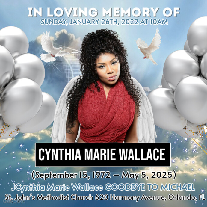 Maximalist Funeral Memorial Announcement Flyer Instagram Post Template ...