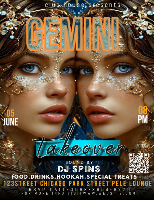 Copy of Maximalist Gemini Takeover Flyer (us Letter) | PosterMyWall