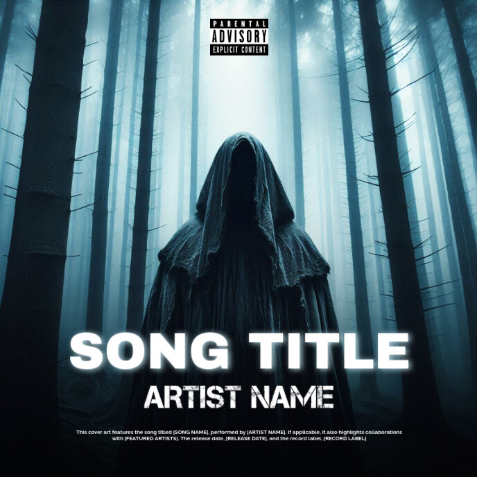 Plantilla de Maximalist Ghost Forest Album Cover | PosterMyWall