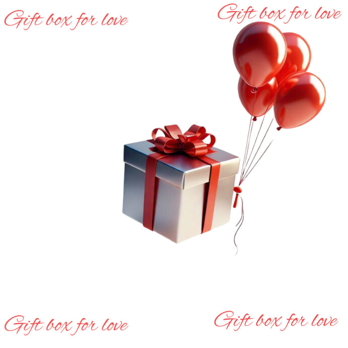 Maximalist Gift Box For Love Instagram Post Template | PosterMyWall