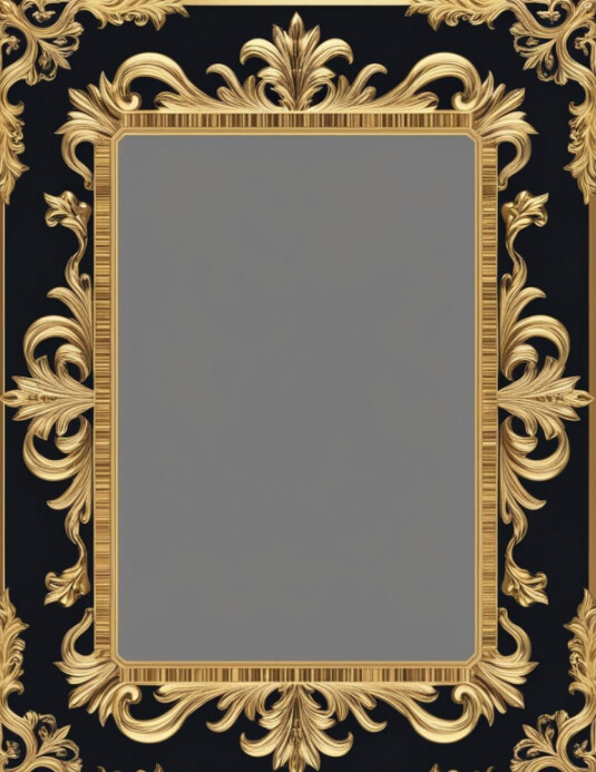 Modèle Maximalist Golden Royal Photo Frame Flyer (us Letter) | PosterMyWall