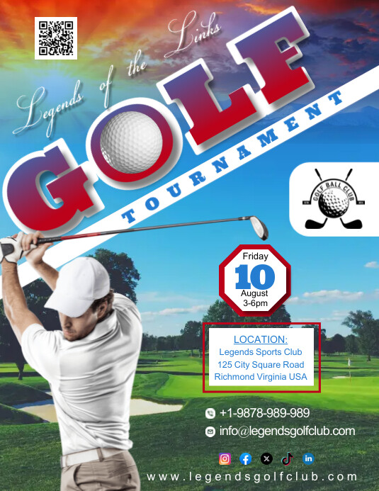 Copy of Maximalist Golf & Country Sports Club Ads Fly | PosterMyWall