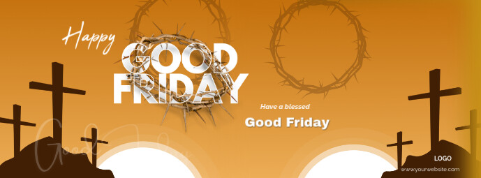 Maximalist Good Friday Facebook Cover Photo Template | PosterMyWall