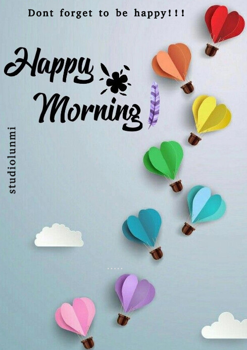 Plantilla de Maximalist Good Morning A4 | PosterMyWall