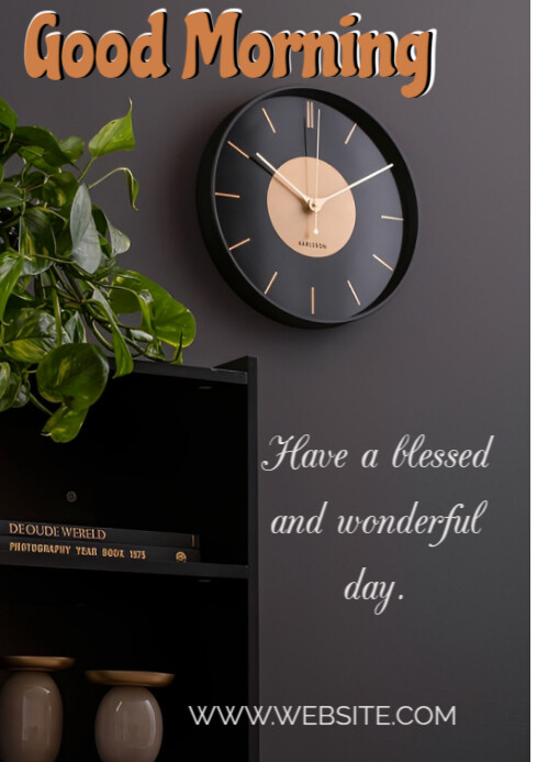 Modèle Maximalist Good Morning A4 | PosterMyWall