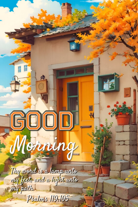 Maximalist Good Morning Banner 4' × 6' Template | PosterMyWall
