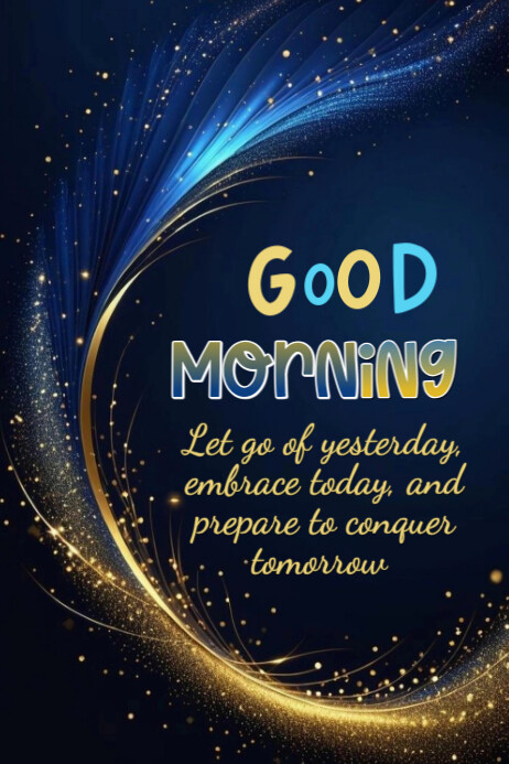 Maximalist Good Morning Banner 4' × 6' Template | PosterMyWall