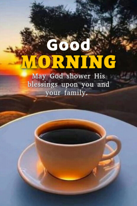 Maximalist Good Morning Banner 4' × 6' Template | PosterMyWall