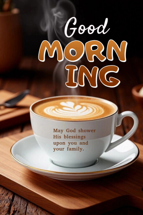 Maximalist Good Morning Banner 4' × 6' Template | PosterMyWall