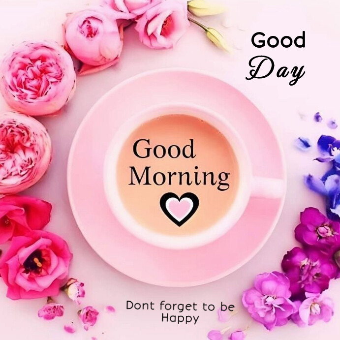 Maximalist Good Morning Instagram Post Template | PosterMyWall