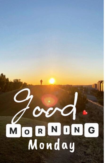 Maximalist Good Morning Monday Banner 4' × 6' Template | PosterMyWall