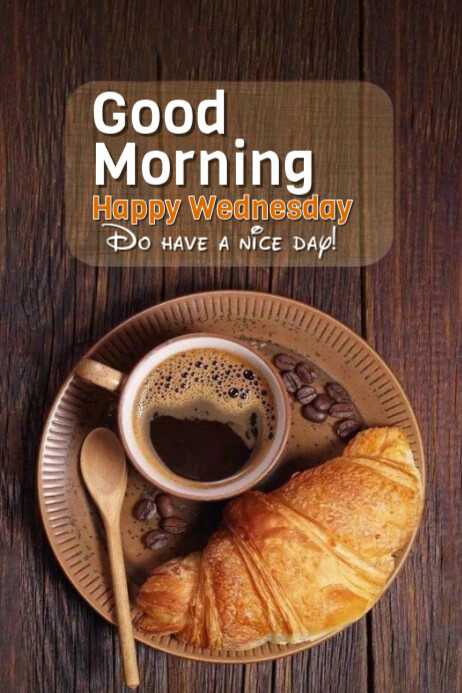 Maximalist Good Morning Wednesday Banner 4' × 6' Template | PosterMyWall