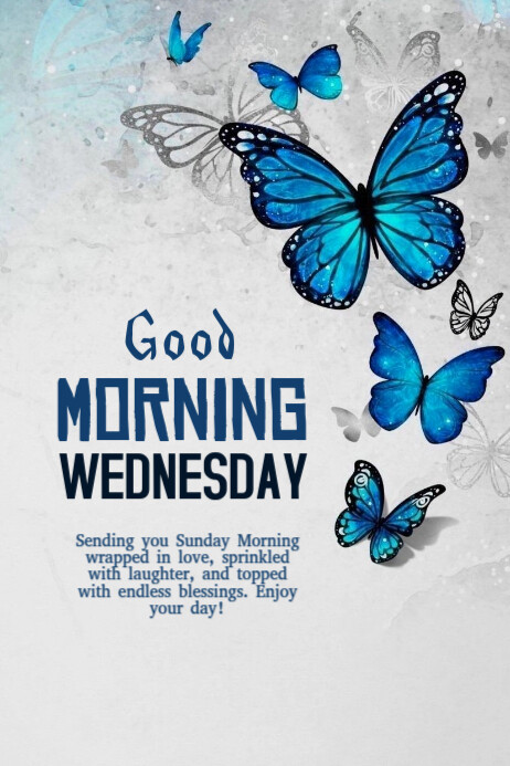 Copy of Maximalist Good Morning Wednesday Banner 4' × 6' | PosterMyWall