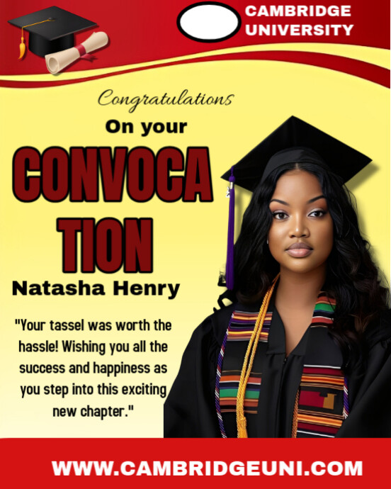 Maximalist Graduation Convocation Instagram Portrait Template | PosterMyWall