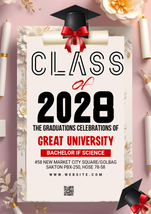 Copy of Maximalist Graduation Program Flyer A1 | PosterMyWall