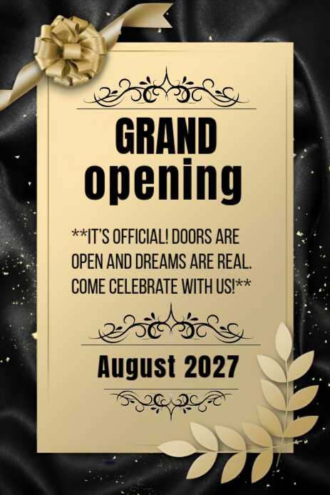 Modèle Maximalist Grand Opening Pinterest Graphic | PosterMyWall