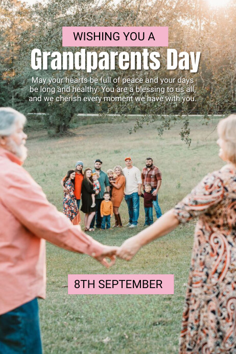 Maximalist Grandparents Day Poster Template | PosterMyWall