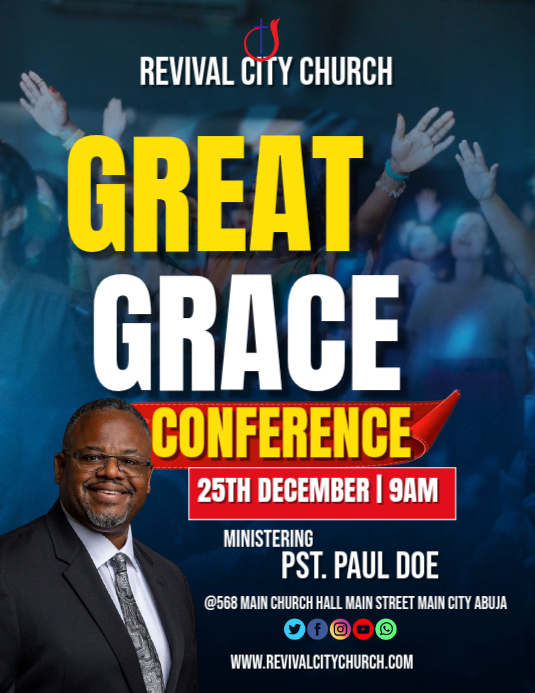 Maximalist Great Grace Se6 Flyer (us Letter) Template | PosterMyWall