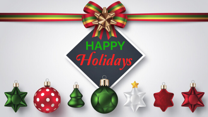 Maximalist Green And Red Happy Holidays, Christmas And New Year Season ...