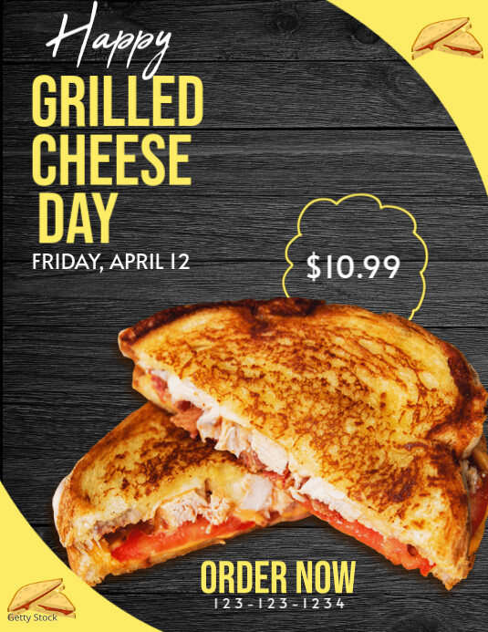 Copy of Maximalist Grilled Cheese Day Flyer (us Letter) | PosterMyWall