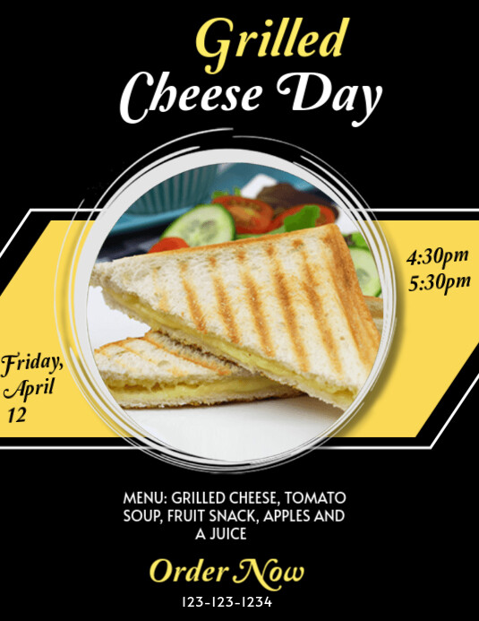 Copy of Maximalist Grilled Cheese Day Flyer (us Letter) | PosterMyWall