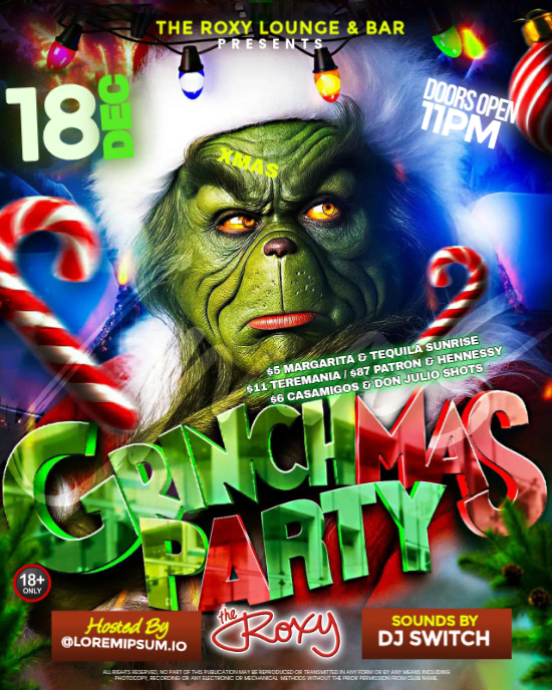 Plantilla de Maximalist Grinch Theme Flyer Instagram Portrait ...