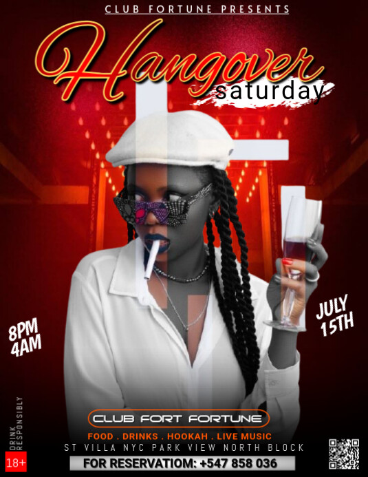 Copy of Maximalist Hangover Saturday Flyer (us Letter) | PosterMyWall