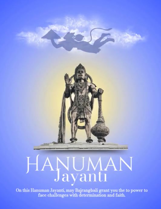 Copy of Maximalist Hanuman Jayanti Flyer (us Letter) | PosterMyWall
