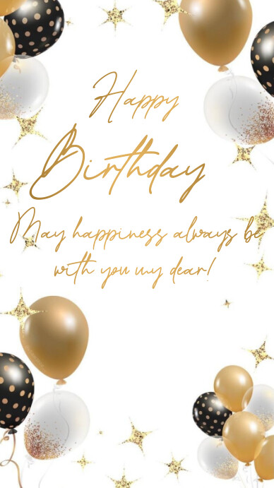 Maximalist Happy Birthday Beautiful Design I Template | PosterMyWall