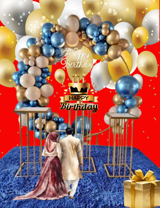 Copy of Maximalist Happy Birthday Flyer (us Letter) | PosterMyWall