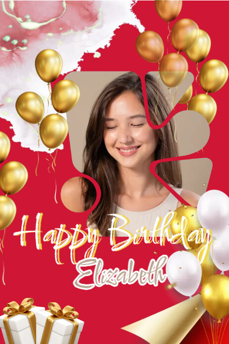 Maximalist Happy Birthday Poster Template | PosterMyWall