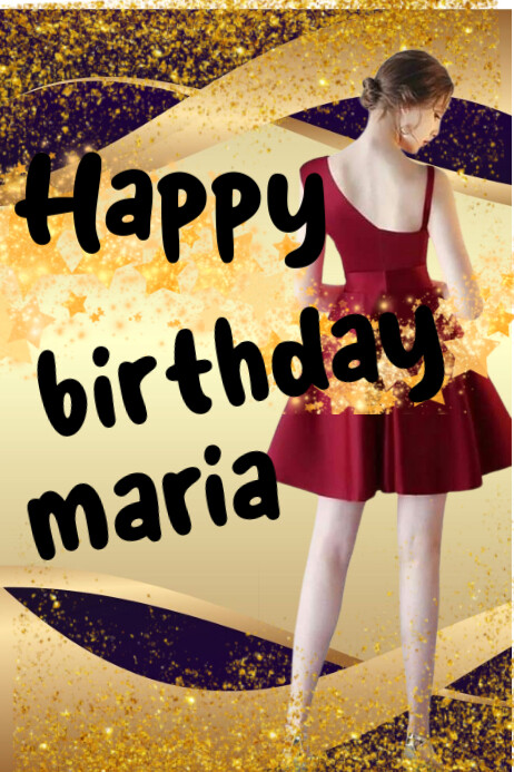 Maximalist Happy Birthday Poster Template | PosterMyWall