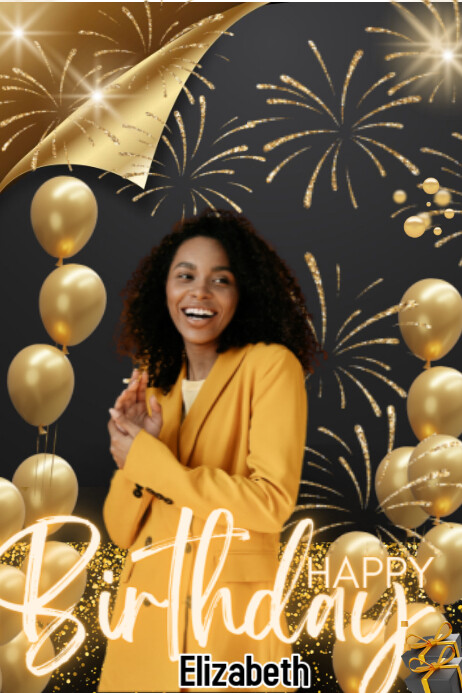 Plantilla de Maximalist Happy Birthday Poster | PosterMyWall